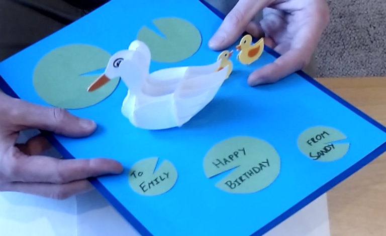 Duck Pop-up Card – Sandy Scott's Web Spot